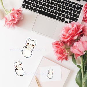 Chibi Arctic Fox Cute Sticker | Kawaii Chibi Stickers | Fox Stickers ...