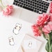 Chibi Arctic Fox Sticker | Kawaii Kiss-cut Vinyl Decal - Etsy