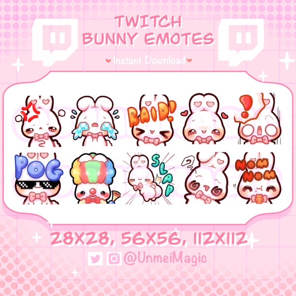 Cute Fluffy Bee Emotes Twitch & Discord Twitch Emotes Vtuber Assets ...