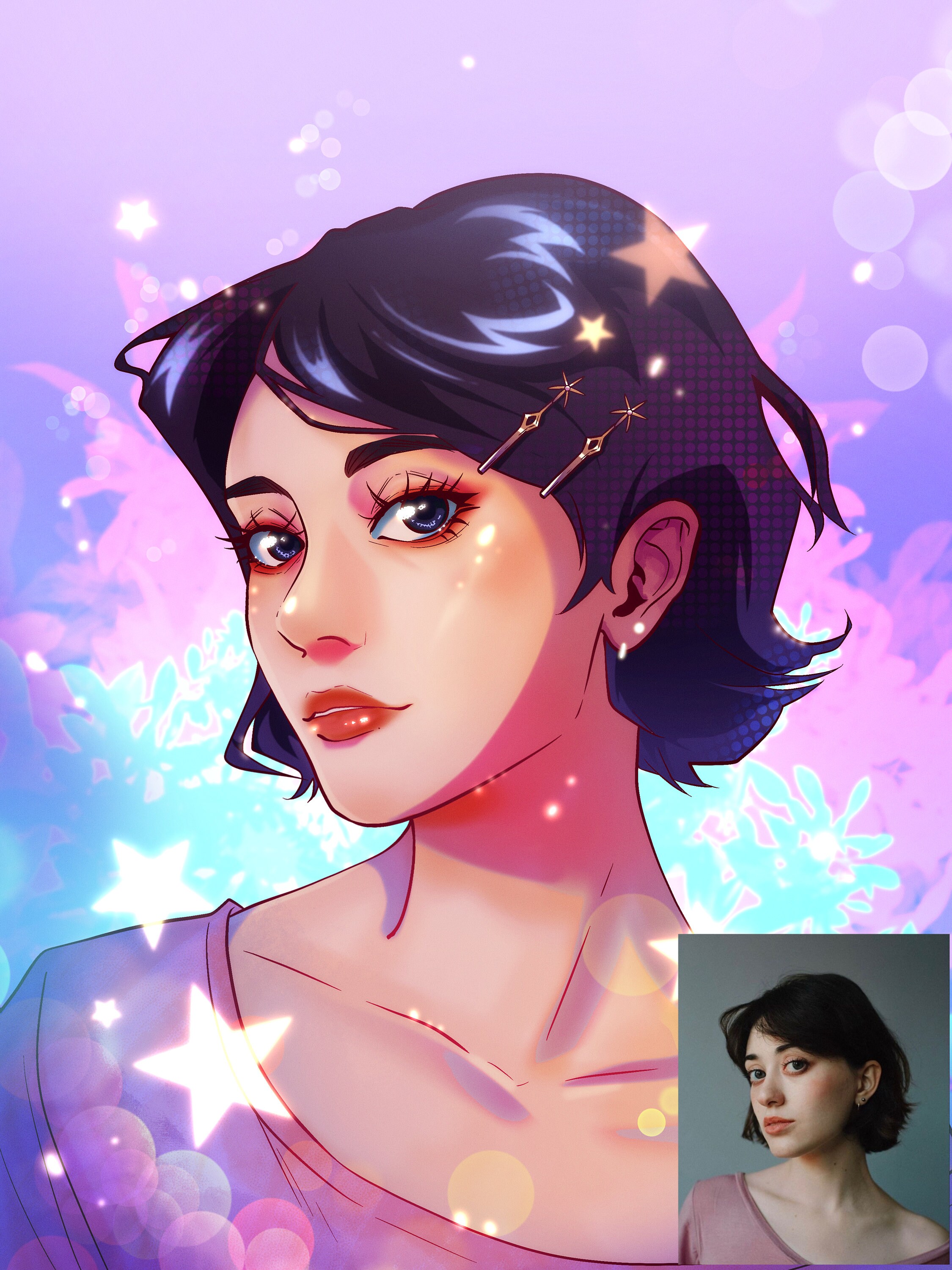 Custom Anime Portrait Commission: Personalized Human Art (digital ...