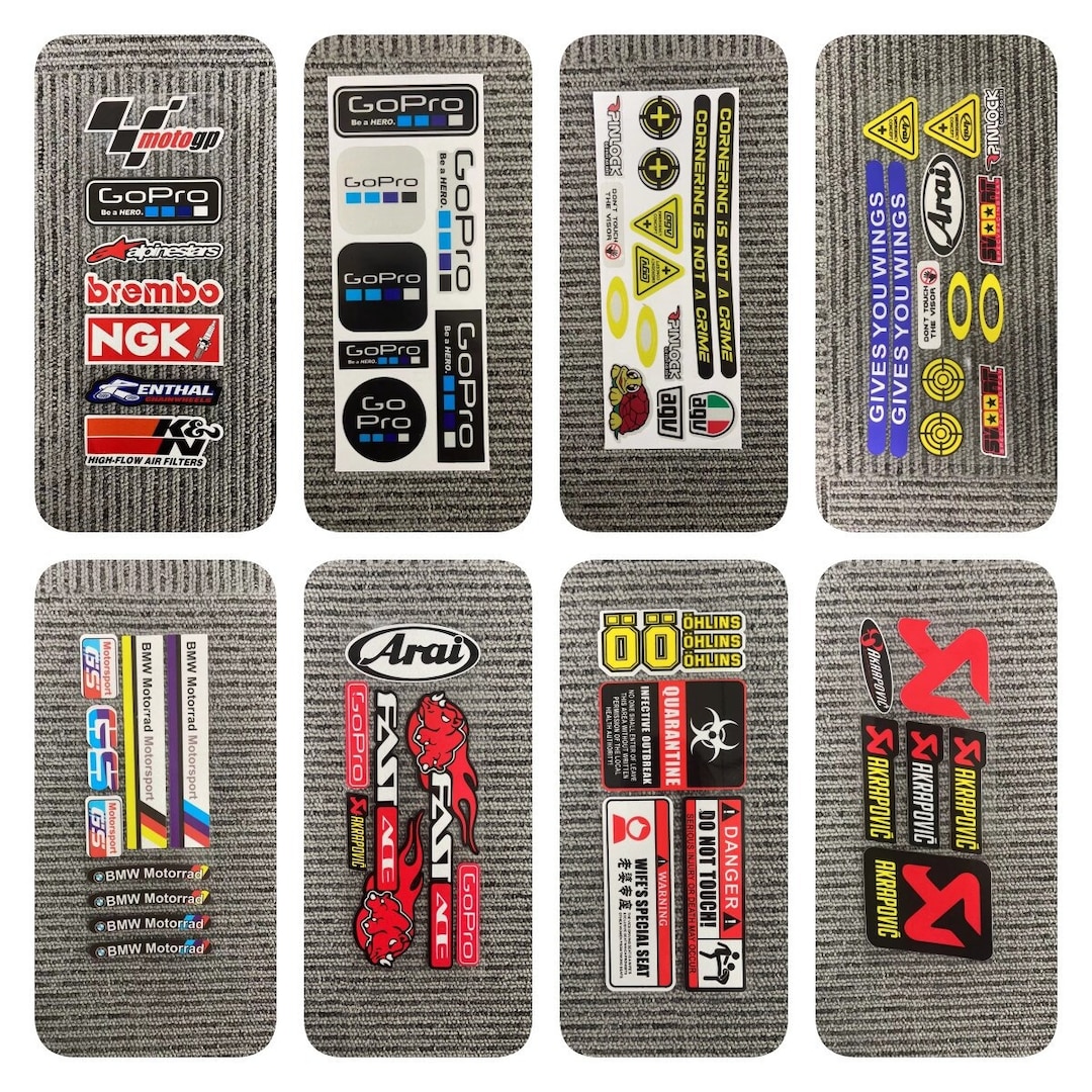 Motorcycle Sticker Decal Sheet Car Dirt Quad Motorcycle Motorcross MX ...