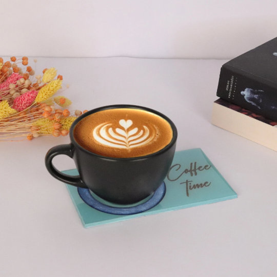 Customizable Table Decor, Rectangular Coaster, Special Design Cup ...