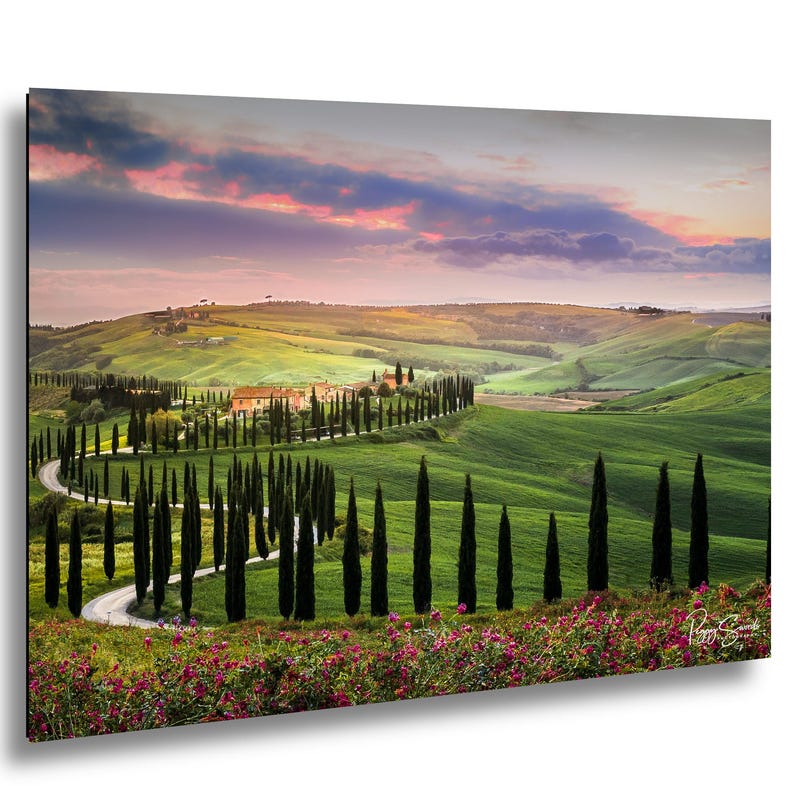 Tuscany Sunrise Canvas - Etsy