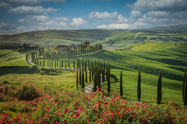 Tuscany Afternoon Baccoleno Farmhouse Tuscany Italy Fine Art Landscape ...