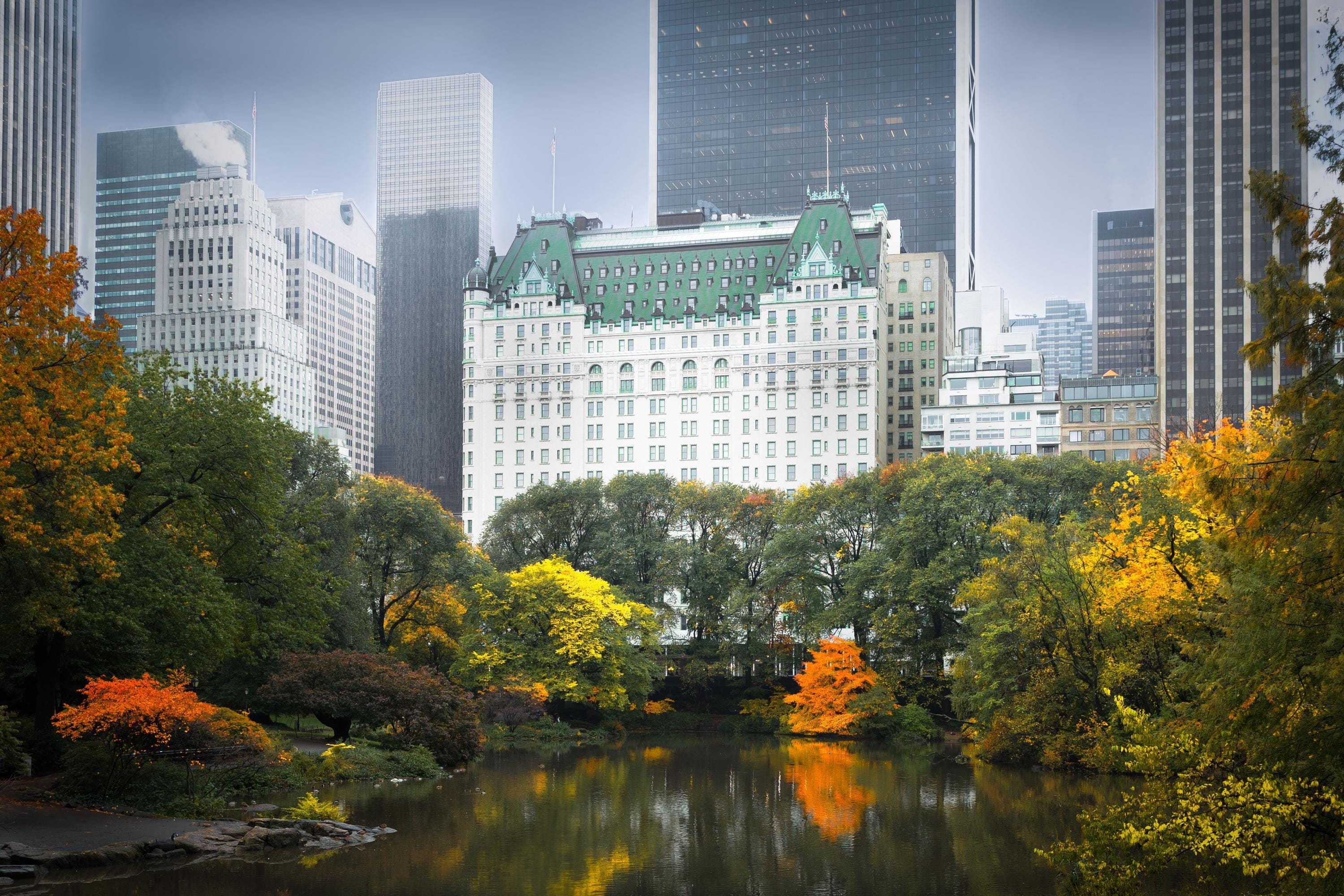 The Plaza Hotel | the Pond | Central Park | New York | Fine Art ...