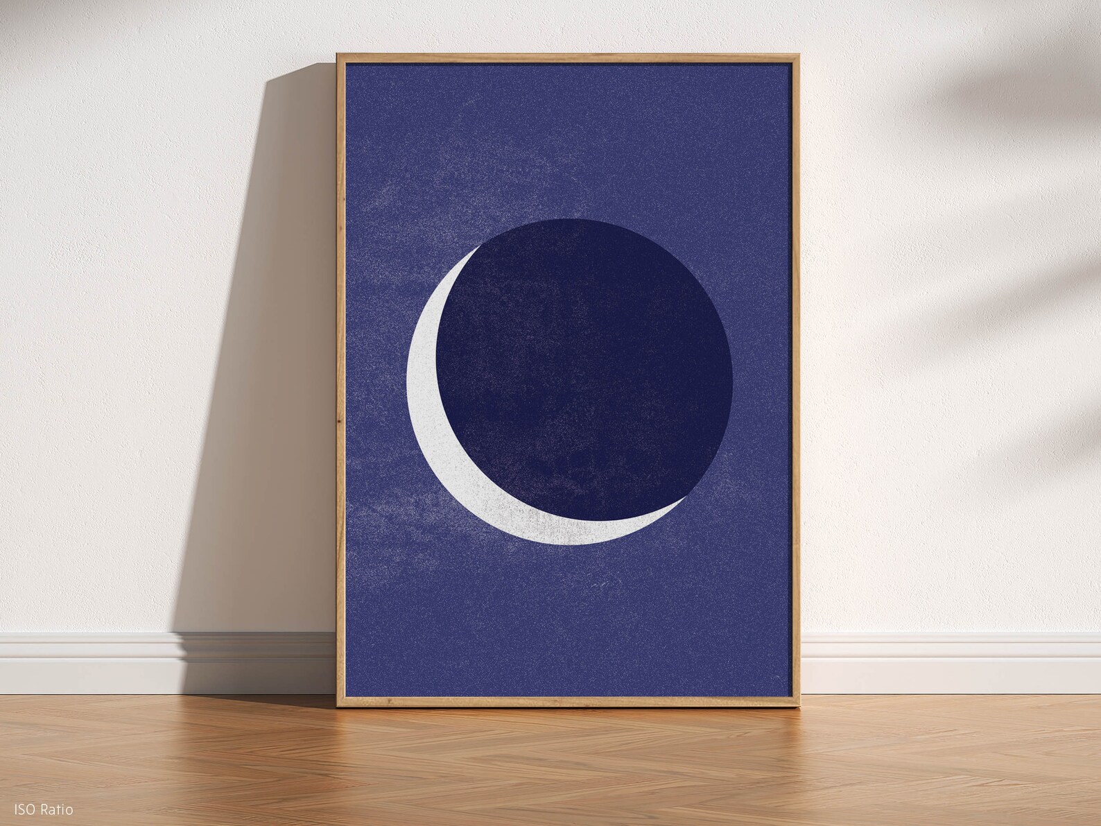 Dark Crescent Moon Printable Wall Art, Minimalist Lunar Celestial Print ...