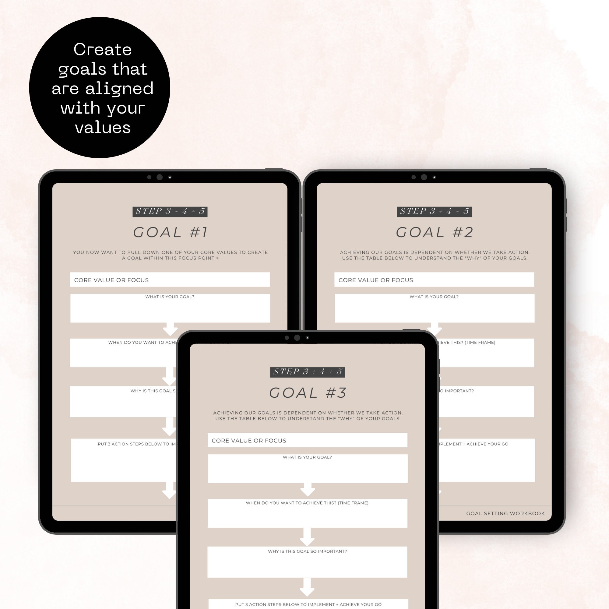 Editable Canva Goal Setting Template, Instant Download, Goal Setting ...