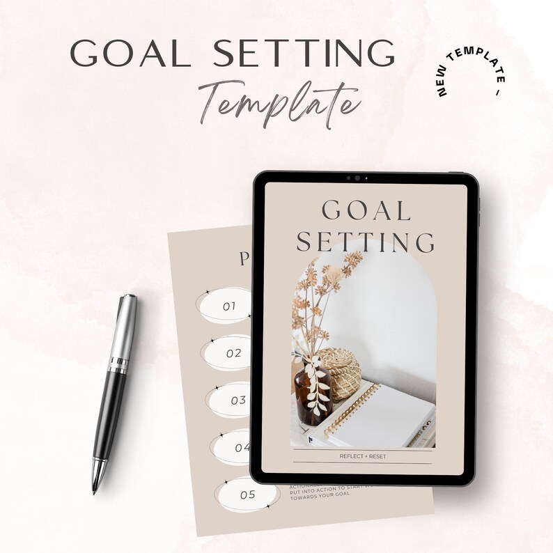 Editable Canva Goal Setting Template Instant Download Goal - Etsy