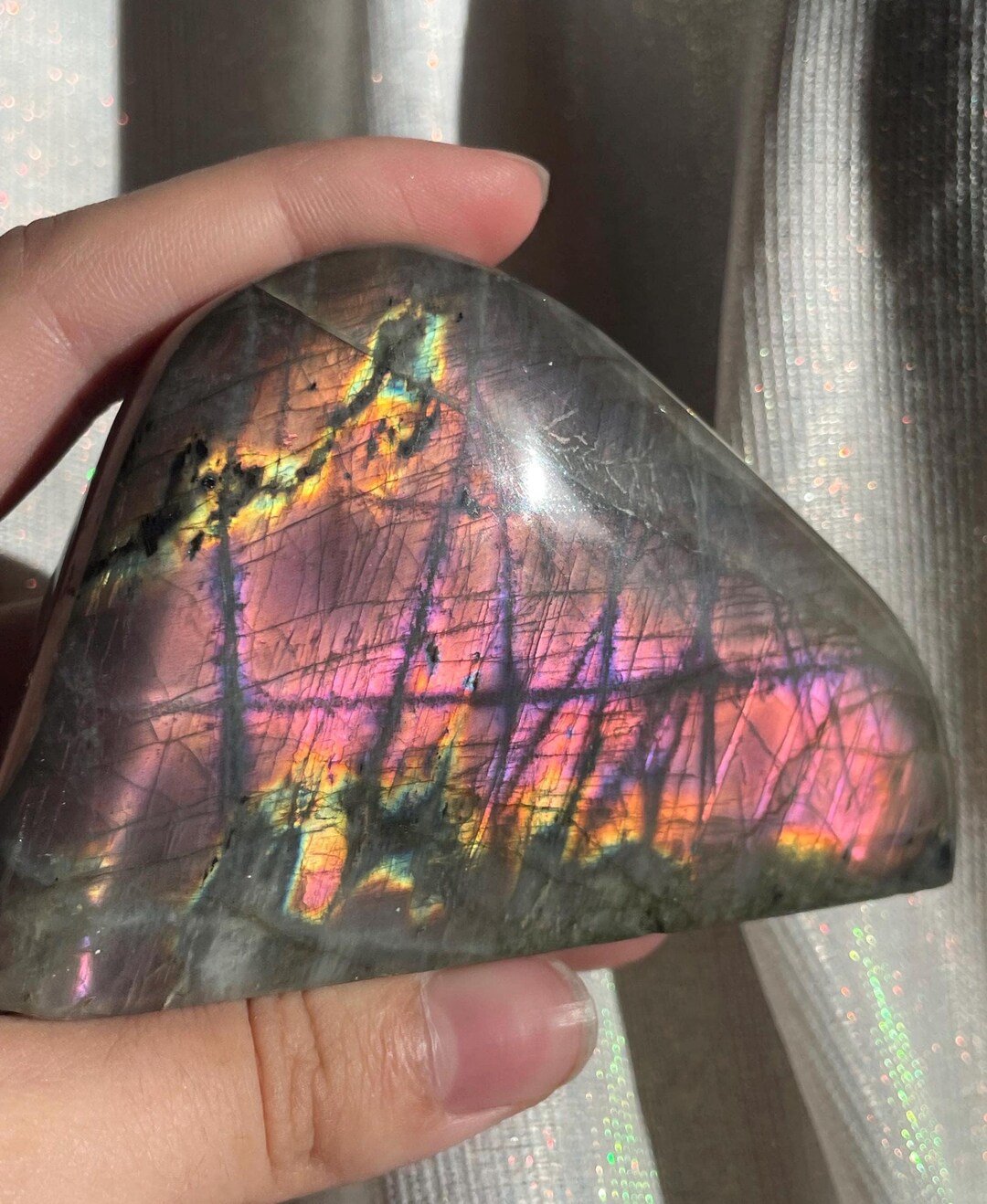 Sunset Labradorite Freeform, High Quality Labradorite Self Standing ...