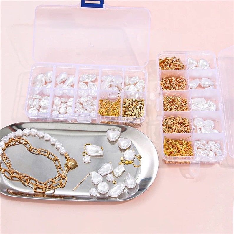 DIY Pearl Bead Jewelry Making Kit, Bracelet, Earring Craft - Etsy