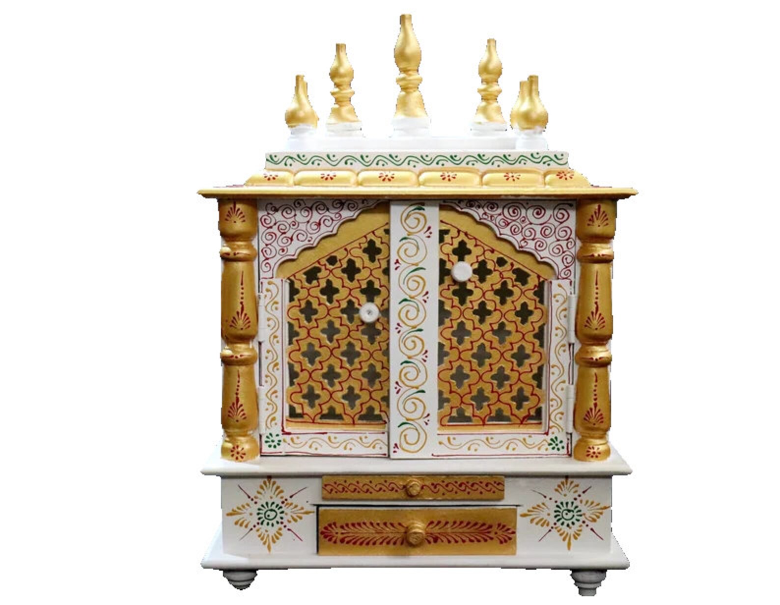 Handcrafted Mandir Pooja Temple Decor Wall Mount Indian Art - Etsy