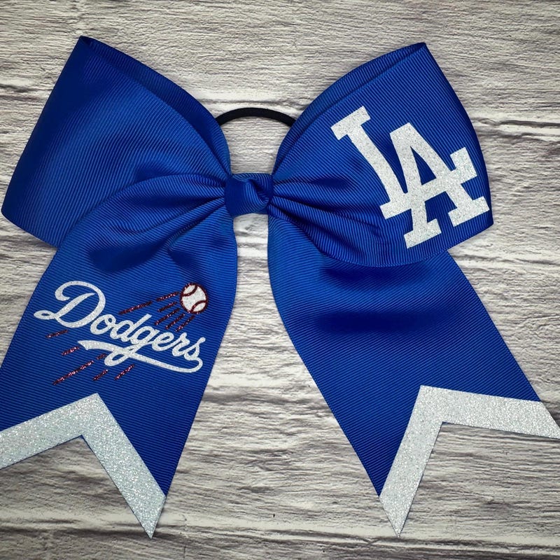 La Dodgers Hair Bow - Etsy