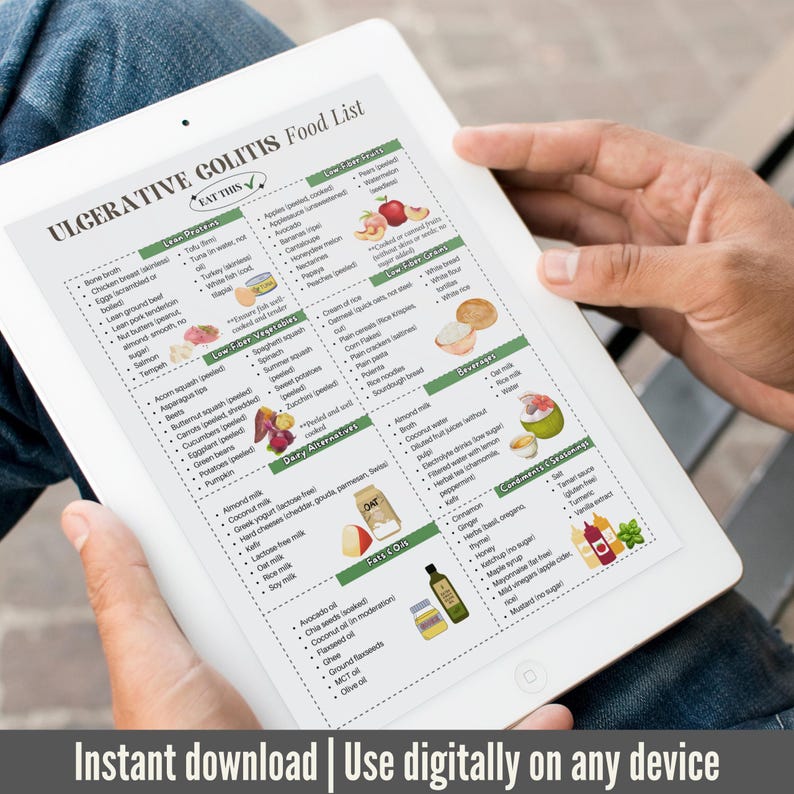 Ulcerative Colitis Food List for Ulcerative Colitis Warrior, Ulcerative ...