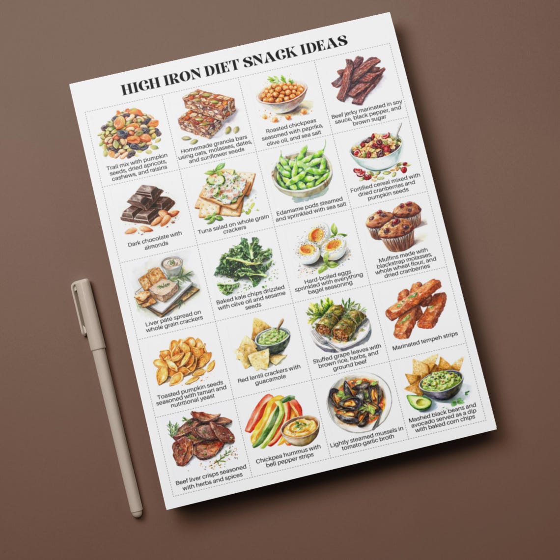 80 Iron Rich Meal Ideas for High Iron Diet Meal Plan, Iron Rich Foods ...
