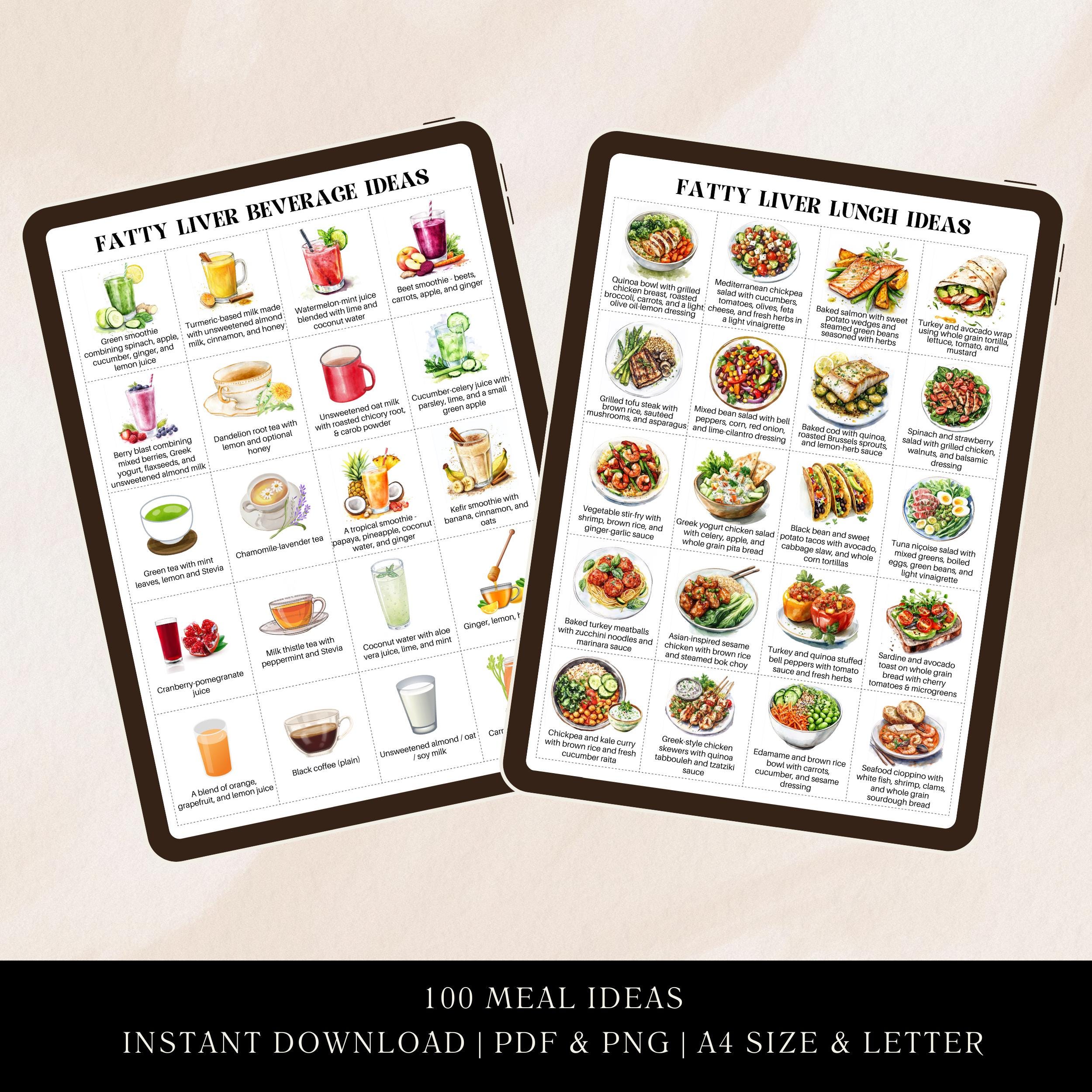 100 Fatty Liver Meal Ideas for Fatty Liver Meal Plan, Fatty Liver ...