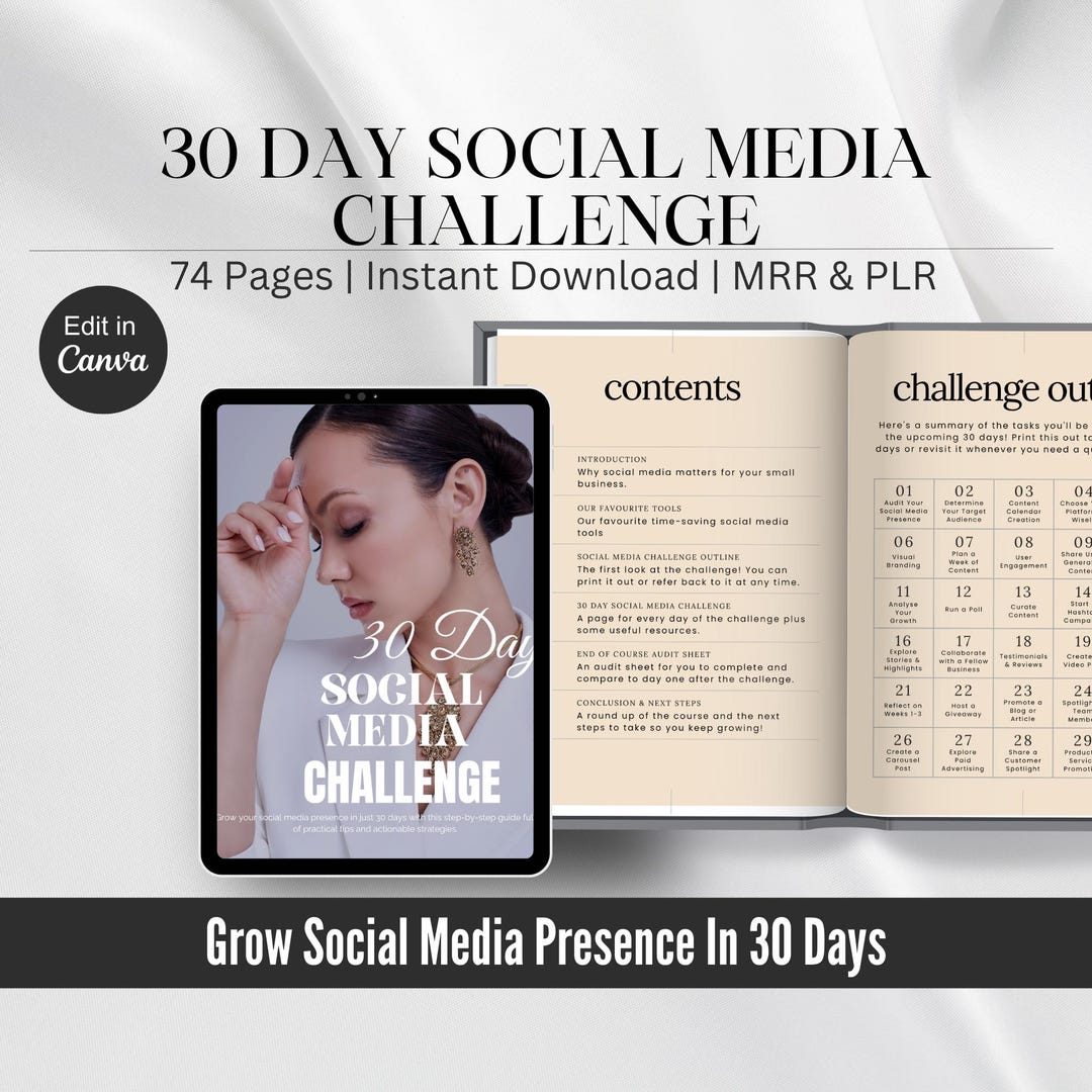 30 Day Social Media Challenge to Grow Instagram Followers | Social ...