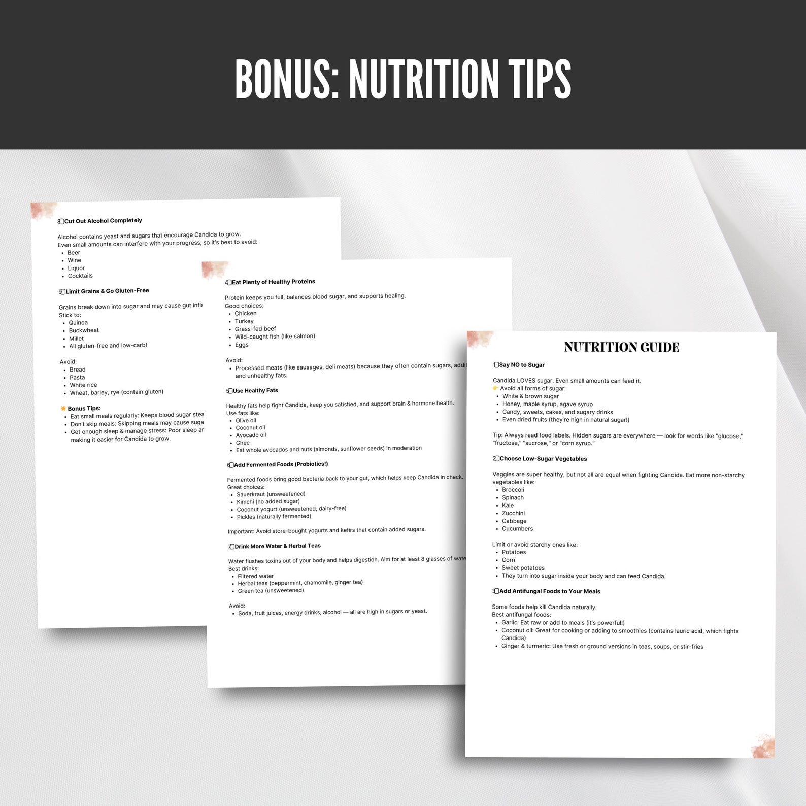 Candida Diet Chart PDF for Candida Relief, Candida Food List as Candida ...