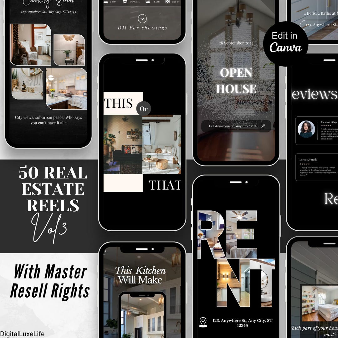 Real Estate Reels With Master Resell Rights | Luxury Real Estate Reel ...