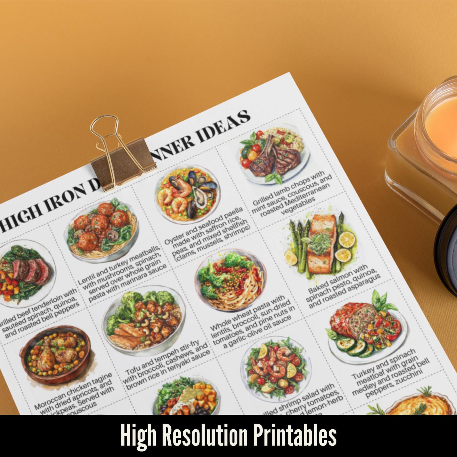 80 Iron Rich Meal Ideas for High Iron Diet Meal Plan, Iron Rich Foods ...
