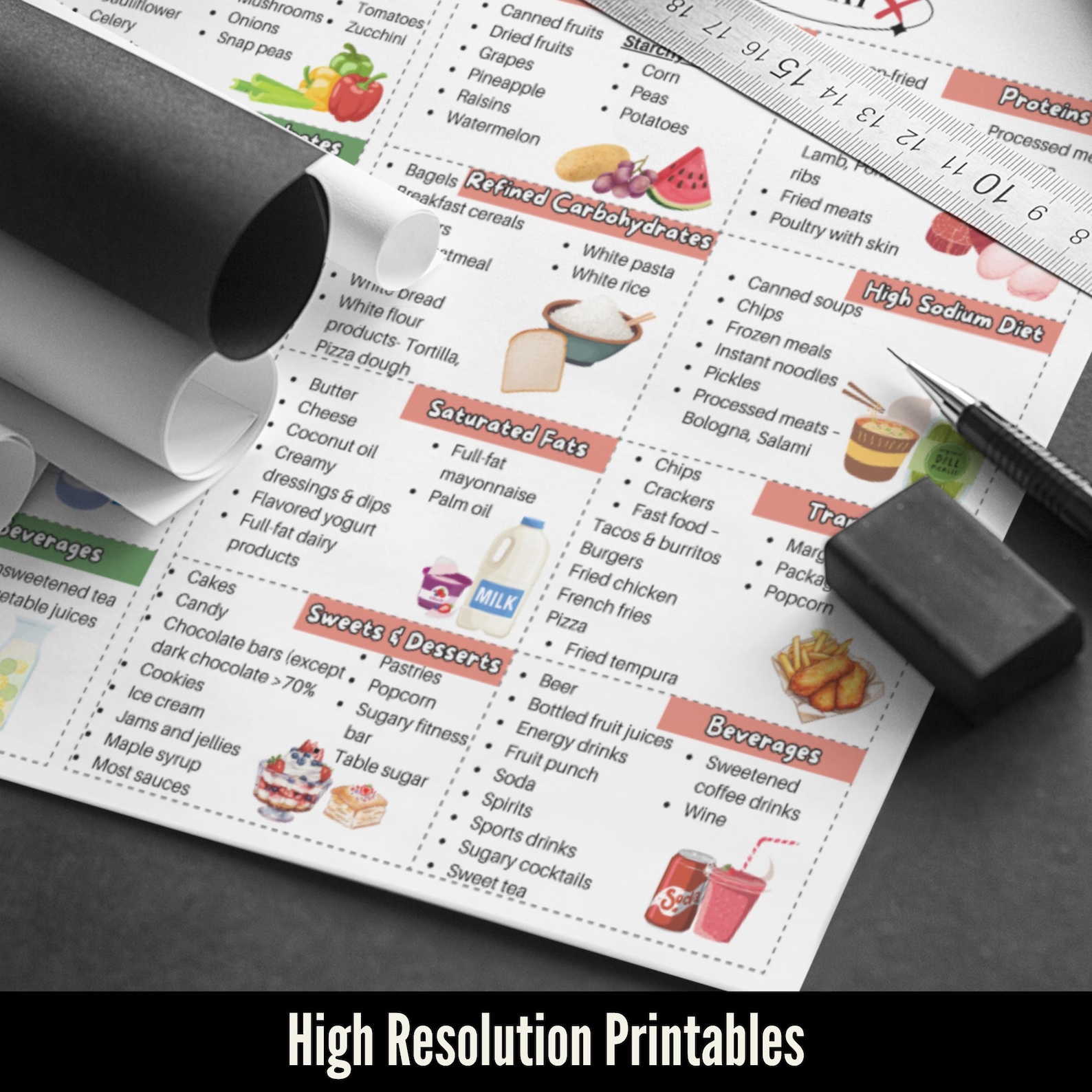 Pre Diabetic Food List Poster PDF, Pre Diabetes Food Poster, for Pre ...