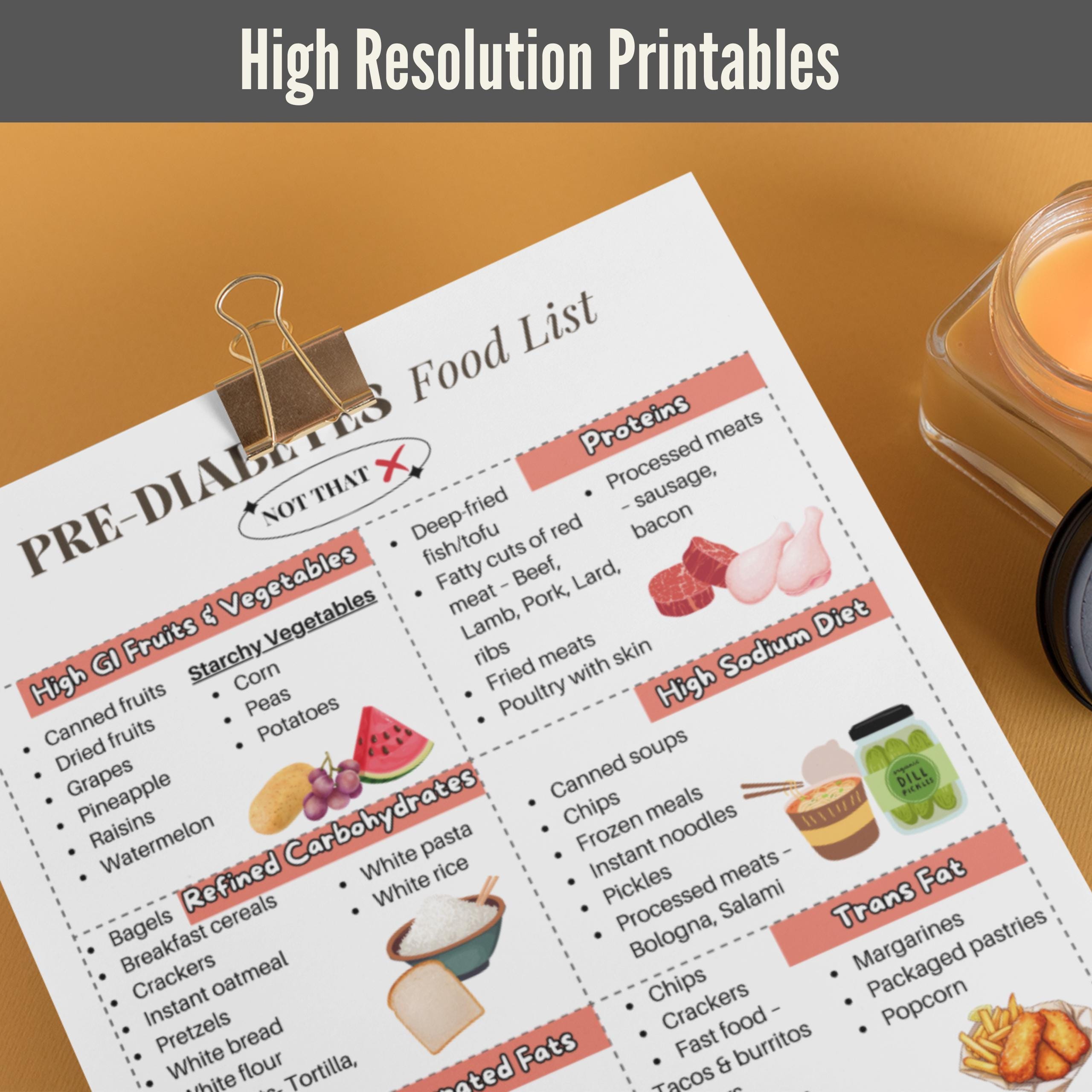 Pre Diabetes Diet PDF, Pre Diabetic Food List, Pre Diabetic Food Guide ...