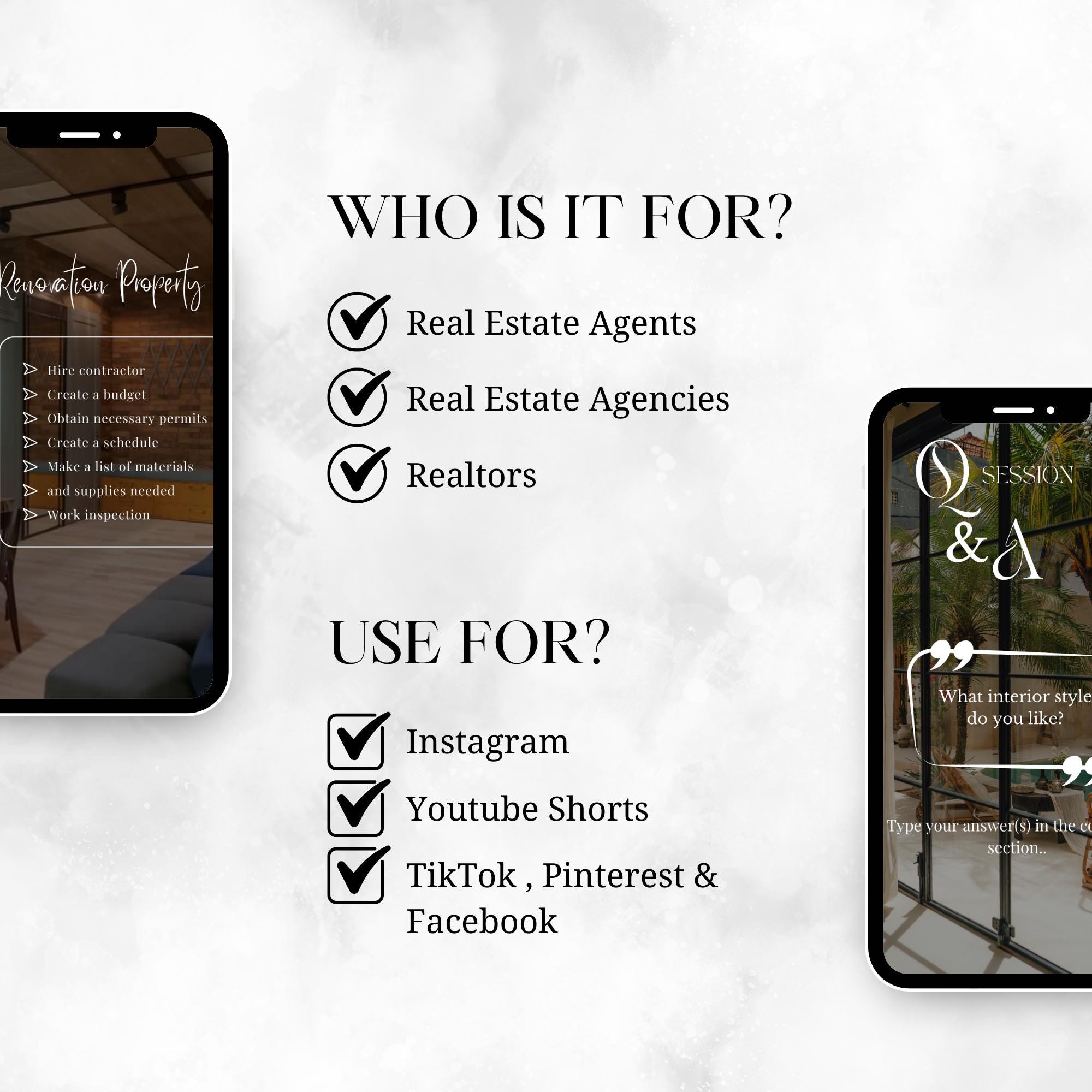 Real Estate Reel Templates Bundle With Master Resell Rights | Realtor ...
