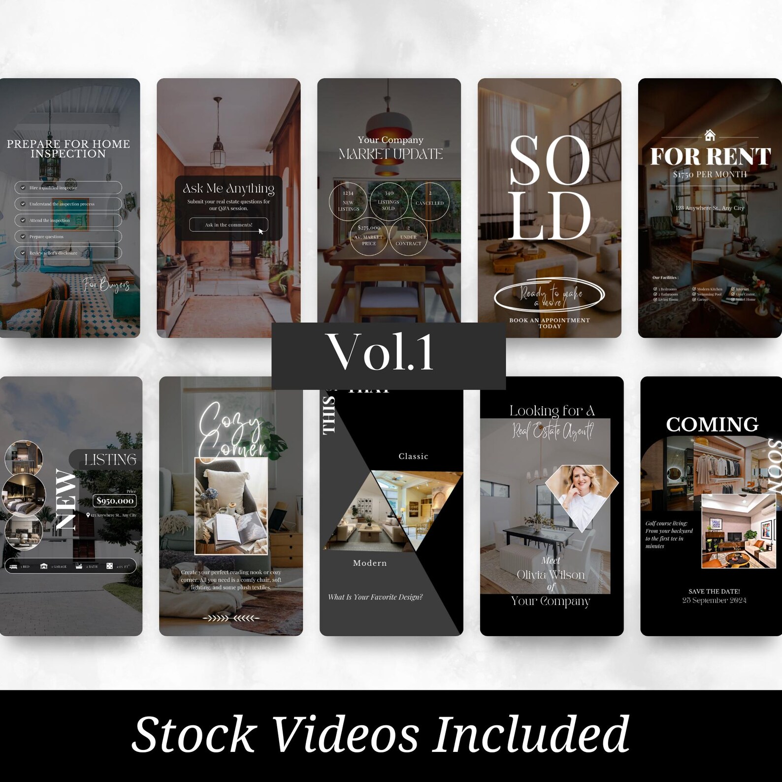 Real Estate Reel Templates Bundle With Master Resell Rights | Realtor ...