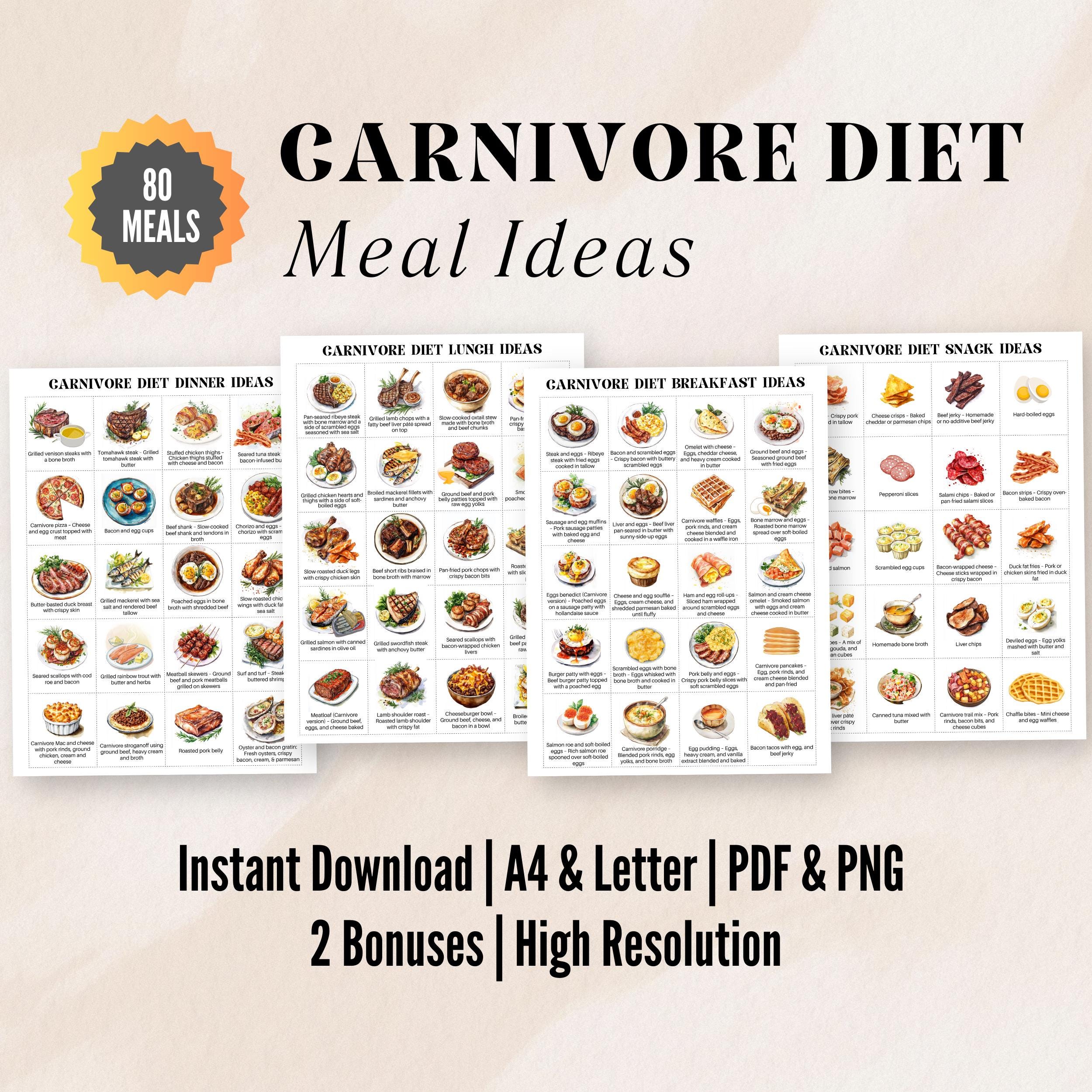 80 Carnivore Diet Meal Ideas for Carnivore Diet Meal Plan, Carnivore ...