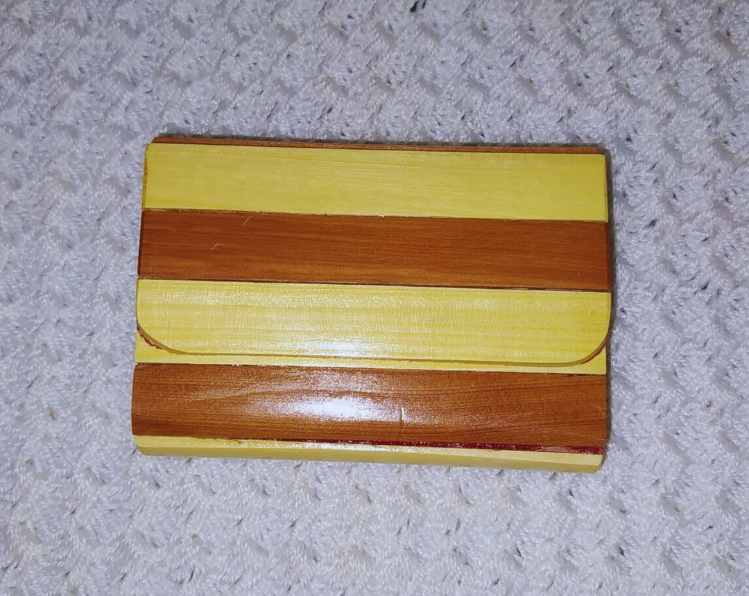 Stylish Wooden Cash Holder Wallet Minimalist Wooden Cash Holder Wallet ...