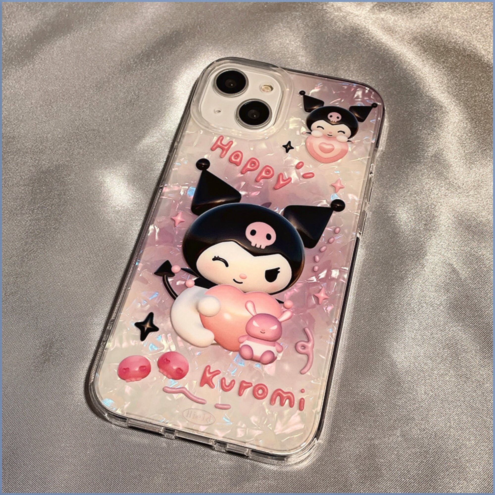 Kawaii Cute Cartoon Couple Cinnamon Baby Pink Dog Cat Pattern - Etsy