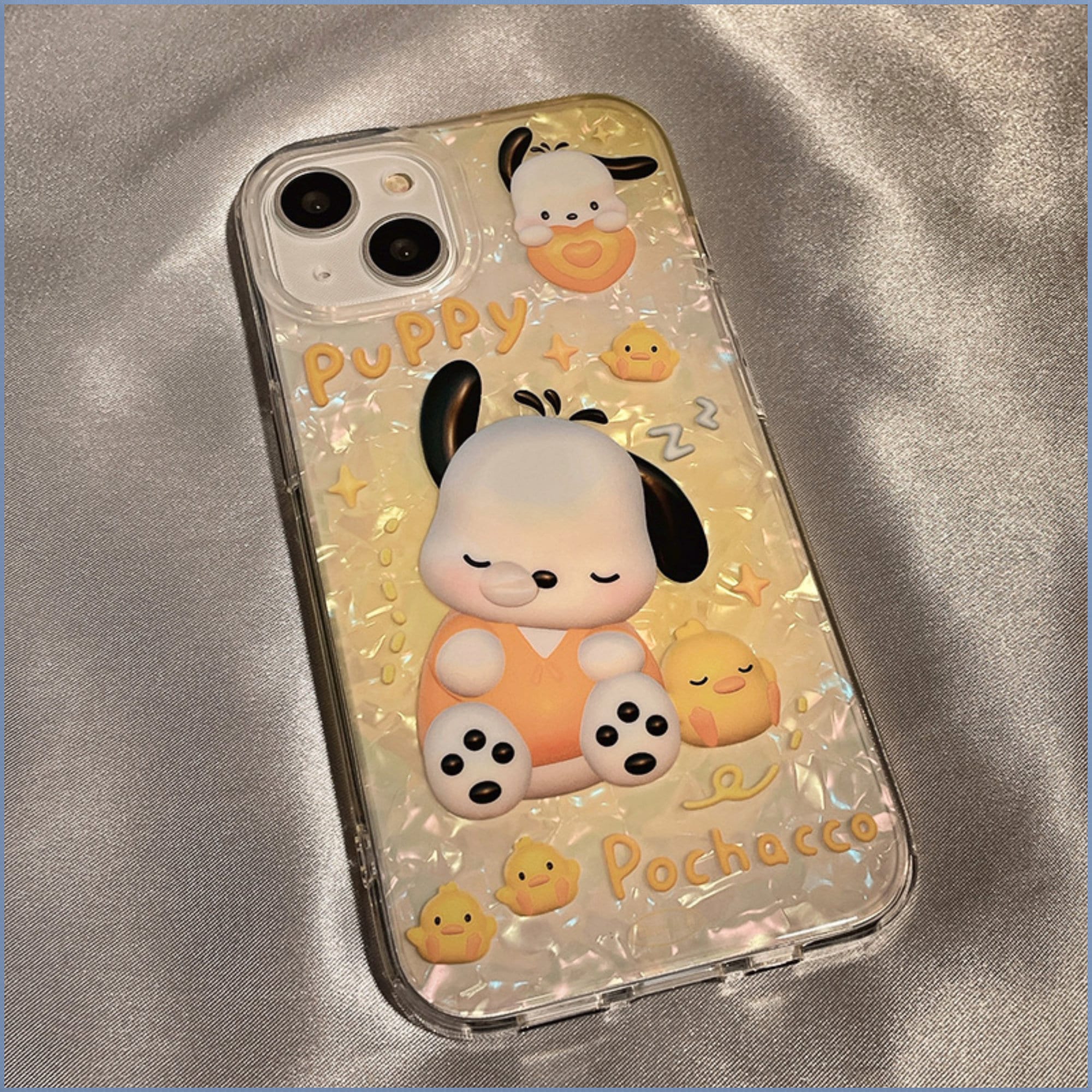 Kawaii Cute Cartoon Couple Cinnamon Baby Pink Dog Cat Pattern - Etsy