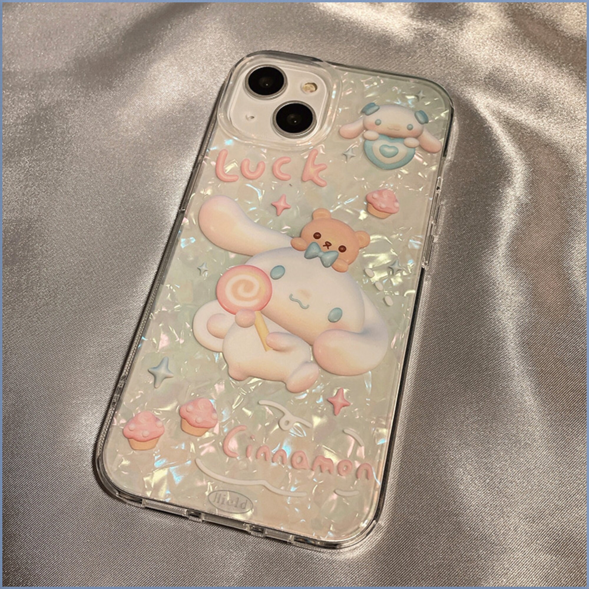 Kawaii Cute Cartoon Couple Cinnamon Baby Pink Dog Cat Pattern - Etsy