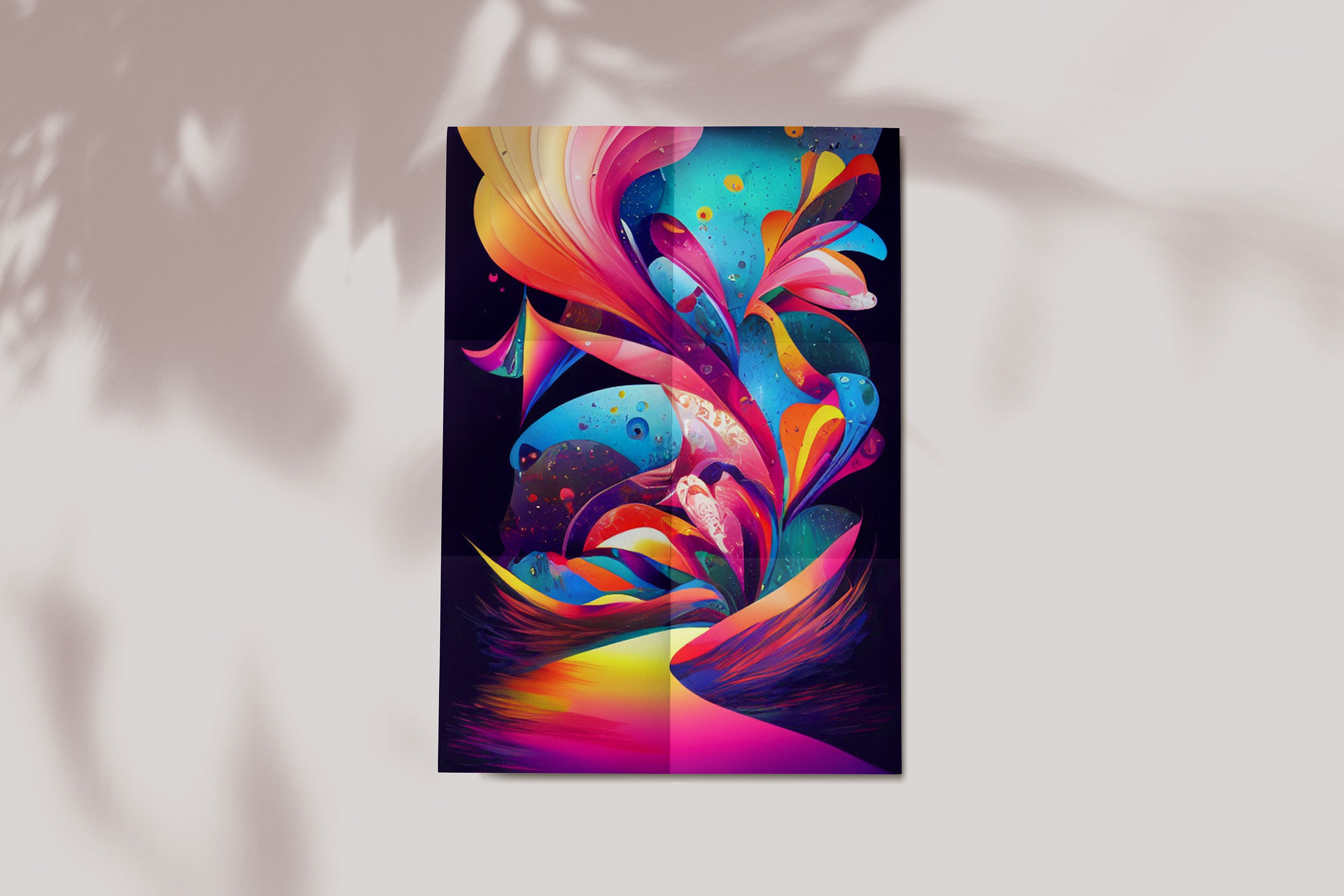 Abstract Art, Generated Art, A.I, Colorful - Etsy