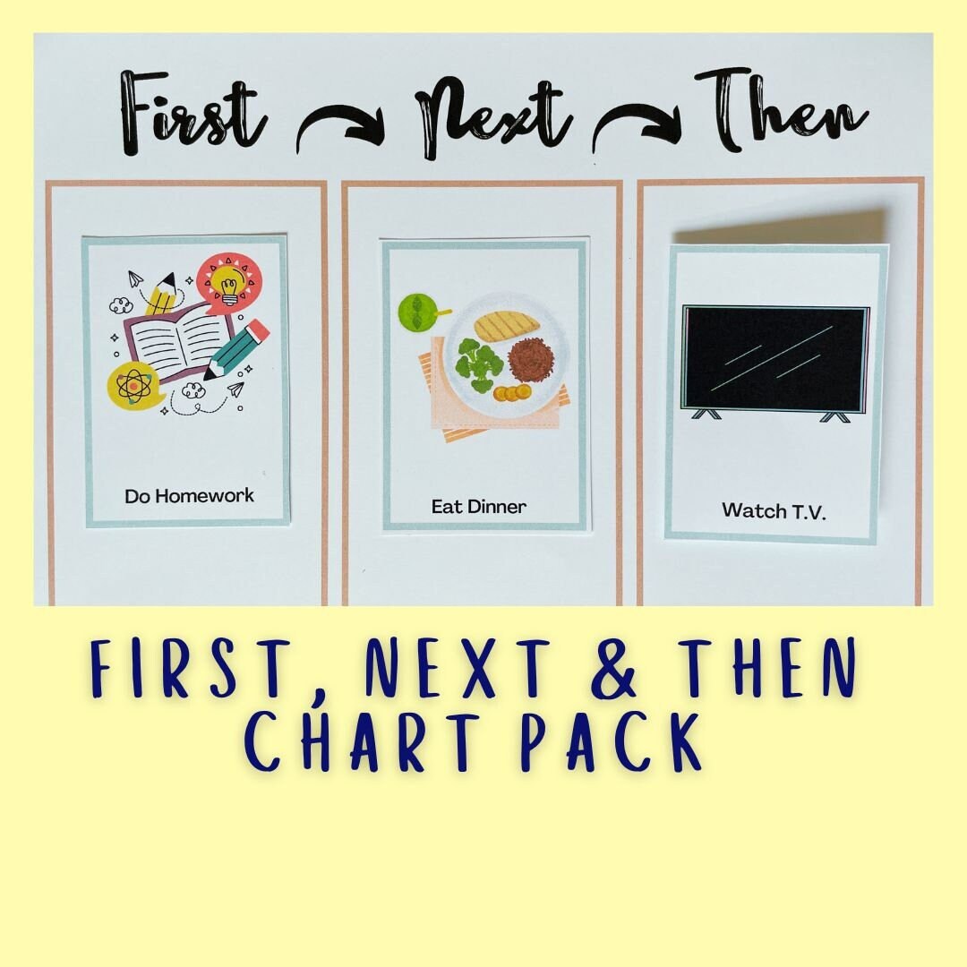 First, Next & Then Chart Pack - Etsy