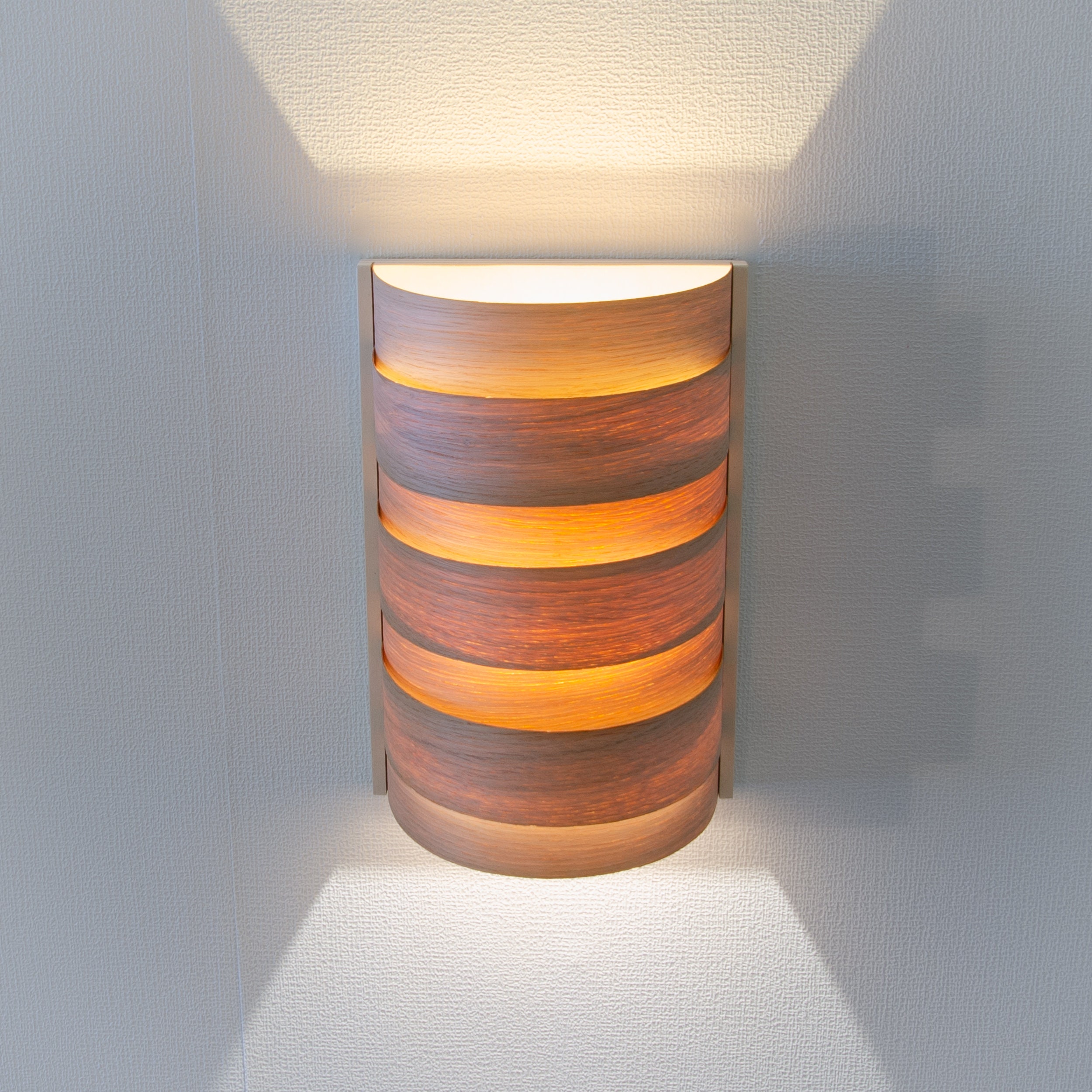 Oak Veneer Wooden Wall Lamp Unique Wall Sconce for Bedroom or Living ...