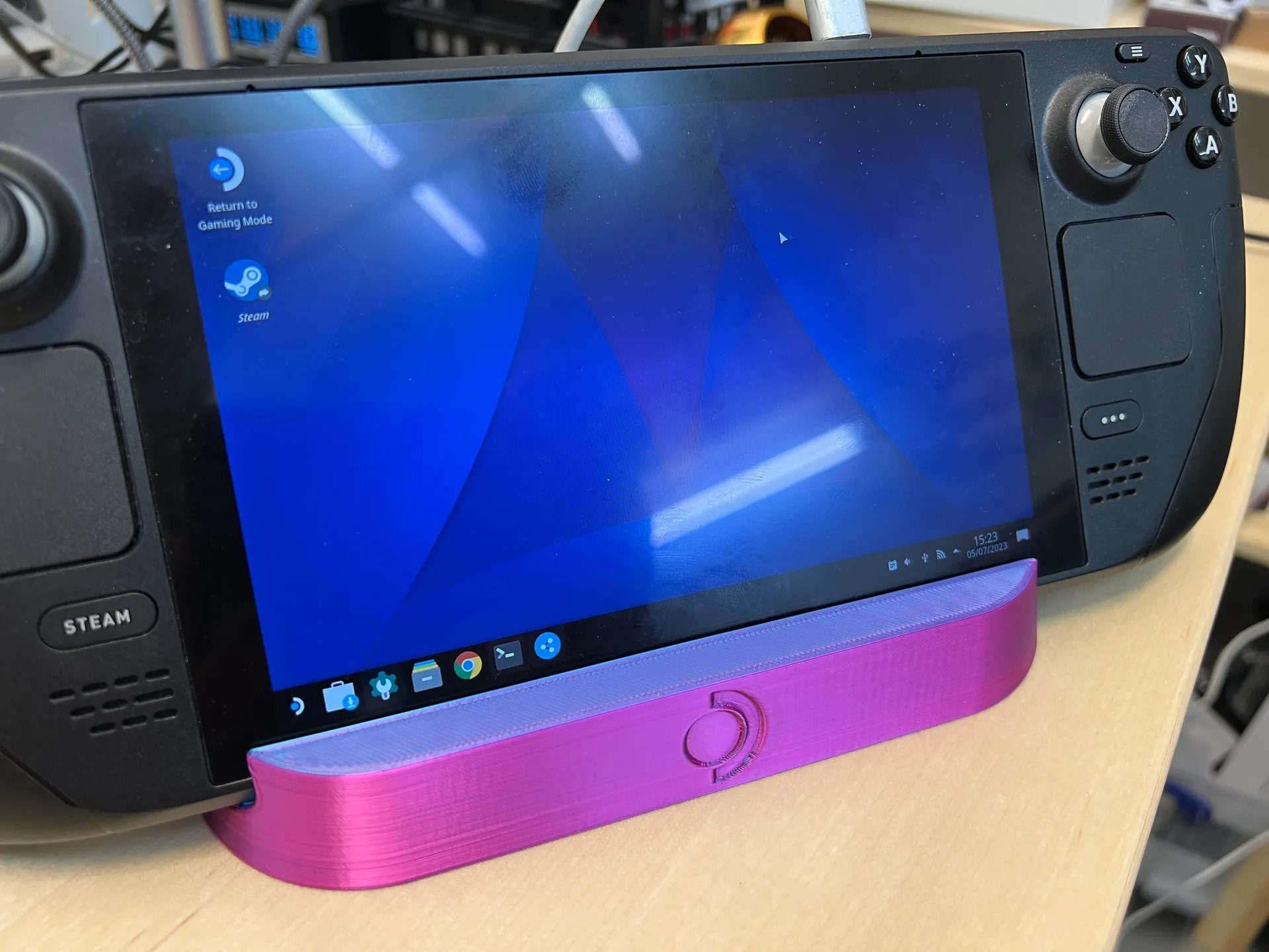 Steam Deck Horizontal Console Stand, 3D Printed, Handheld Dock, Gaming ...