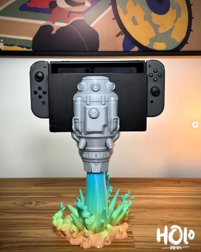 Nintendo Switch Rocket Stand 3D Printed Nintendo Switch OLED and ...