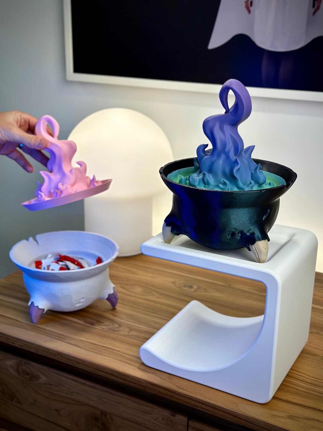 Enchanted Cauldron - 3D Printed Halloween Decor With Hidden Storage ...