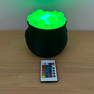LED Cauldron | Color-changing Halloween Decor | Wireless, Battery ...