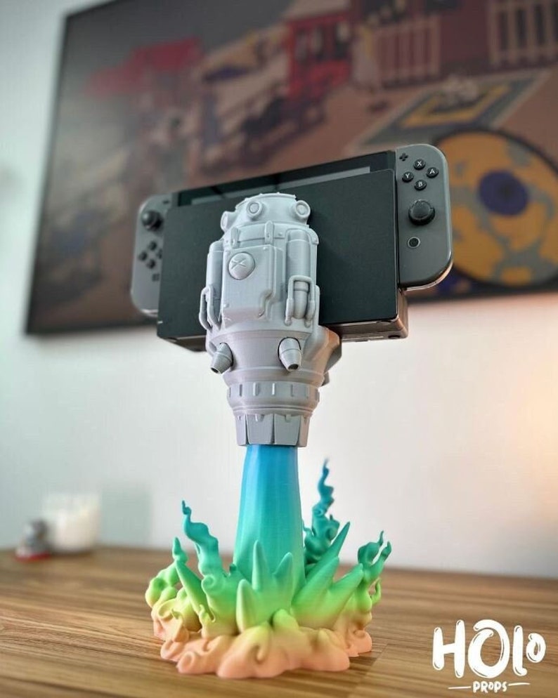 Nintendo Switch Rocket Stand 3D Printed Nintendo Switch OLED and ...
