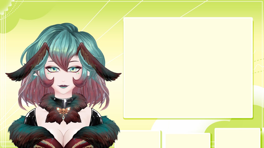 Vtuber Twitch Overlay Pack: Lime - Etsy