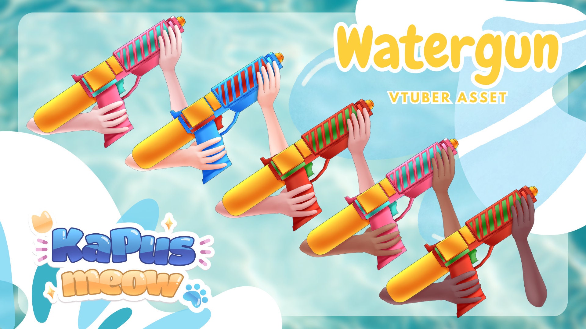 Hand Holding a Watergun [vtuber Asset] - Etsy