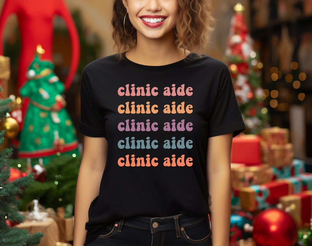 Clinic Aide Shirt, Health Clinic Aide Gift Shirt, Clinic Aide Tee ...