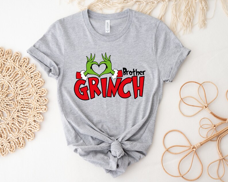 Family Matching Grinch Brother Shirts, Family Matching Grinch Brother ...