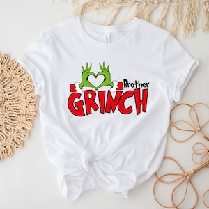 Family Matching Grinch Brother Shirts, Family Matching Grinch Brother ...