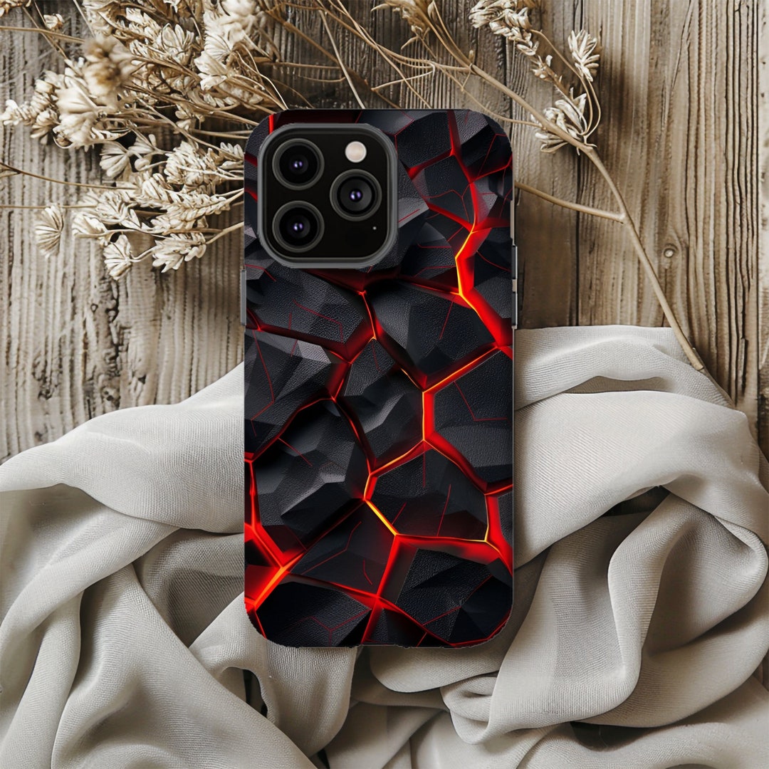Lava Themed Cool Phone Case Trendy Phone Case for iPhone 16 15 14 13 12 ...