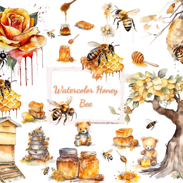 Bee Clip Art - Etsy