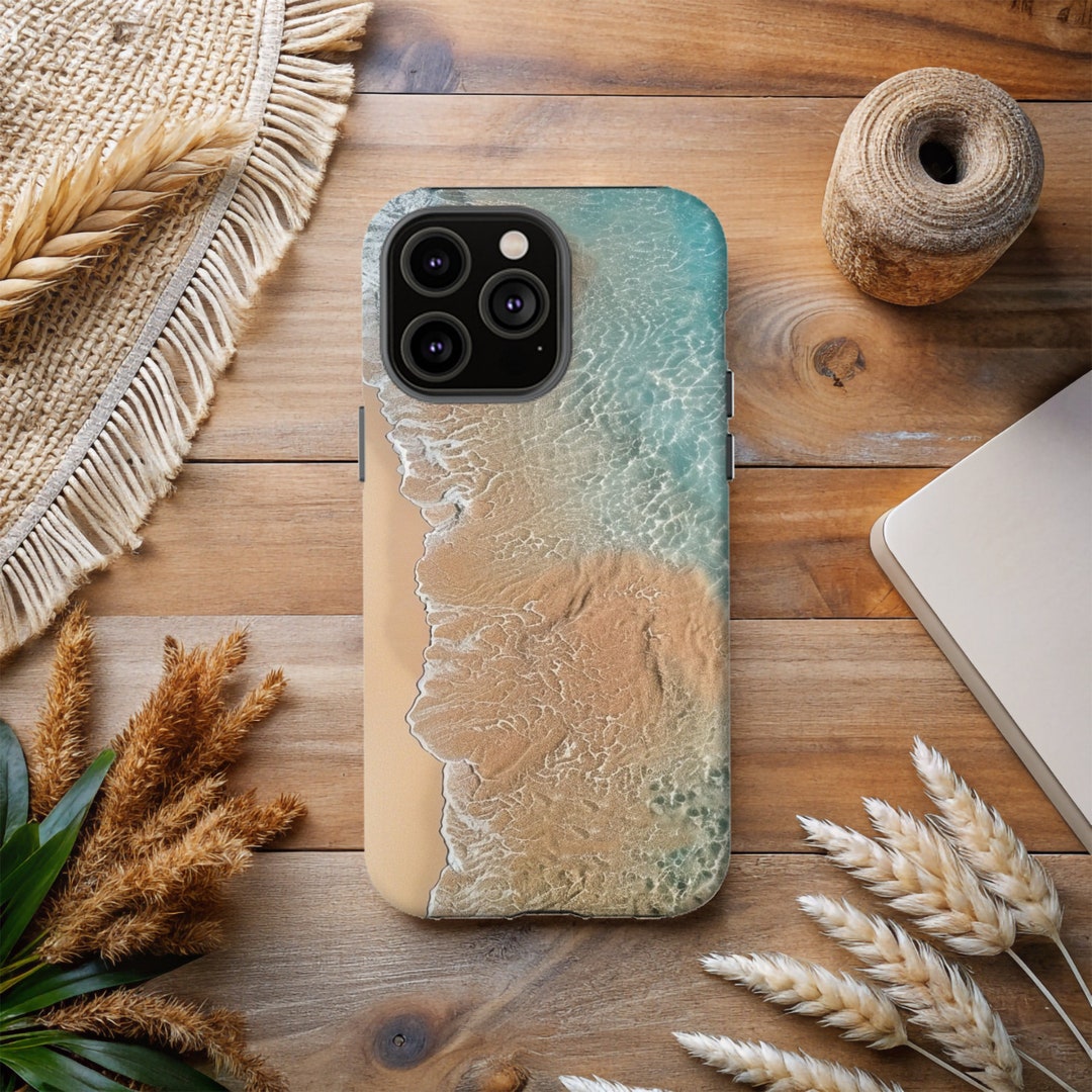 Beach Waves Themed Cool Phone Case Trendy Phone Case for iPhone 16 15 ...