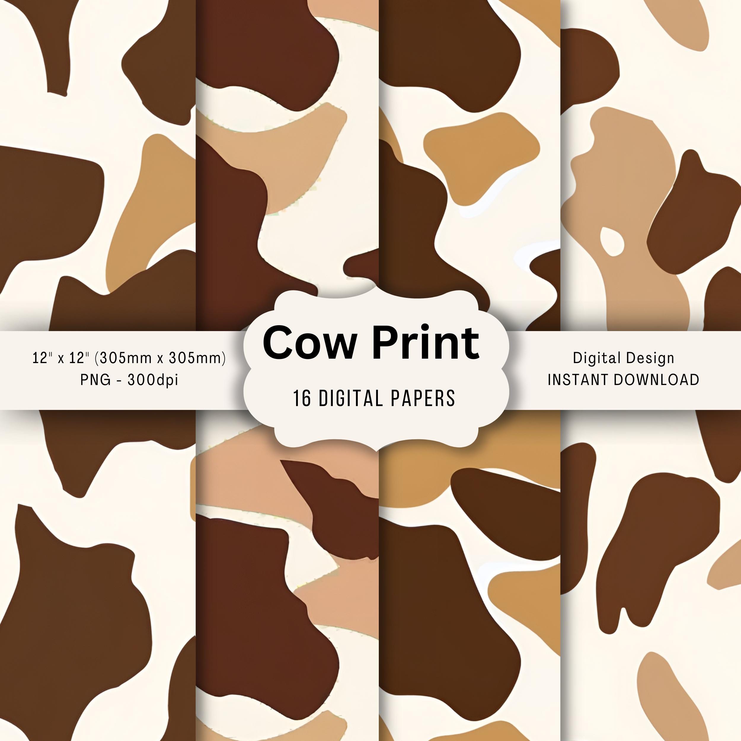Cowhide Digital Paper – Farmhouse PNG Patterns (digital Download) - Etsy