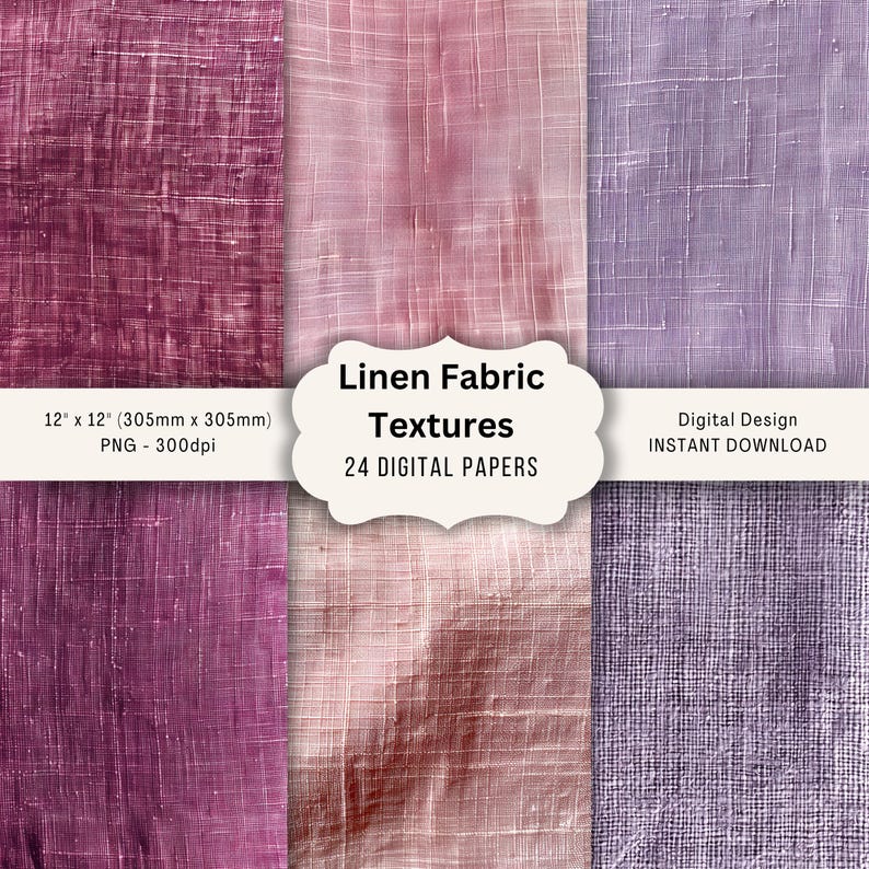 Linen Fabric Texture Digital Paper Pack, Rustic Beige (PNG) - Etsy